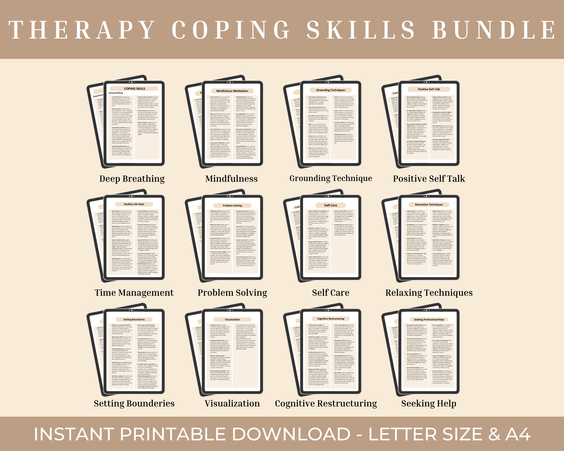 The Ultimate Therapy Bundle With Printable Resources, Therapy ...