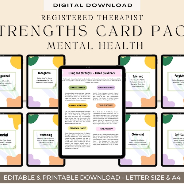Strengths Based Card Pack - Etsy