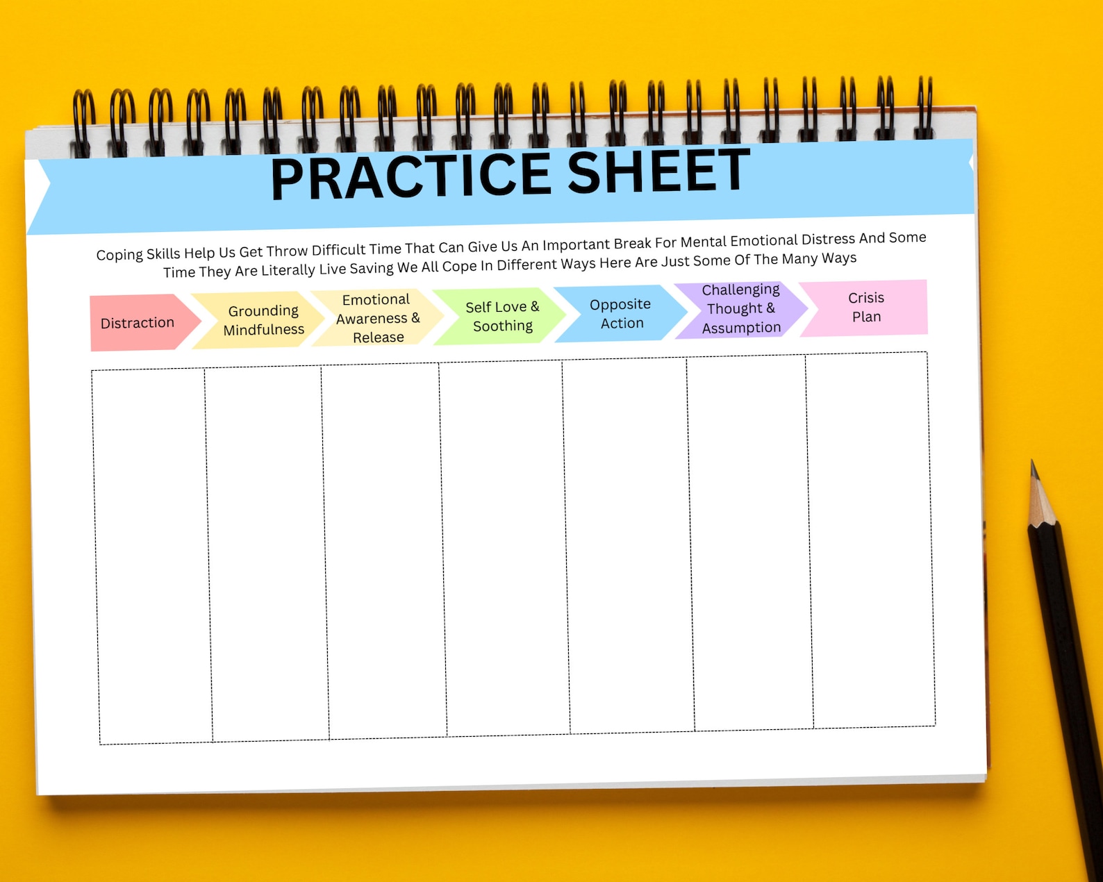 Coping Skills Handout: Emotional Regulation Worksheet (digital Download ...