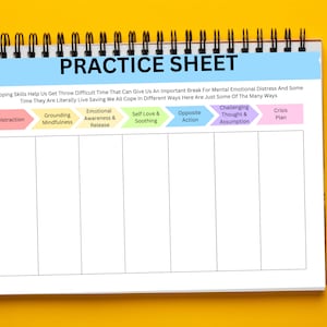 Coping Skills Handout: Emotional Regulation Worksheet (digital Download ...