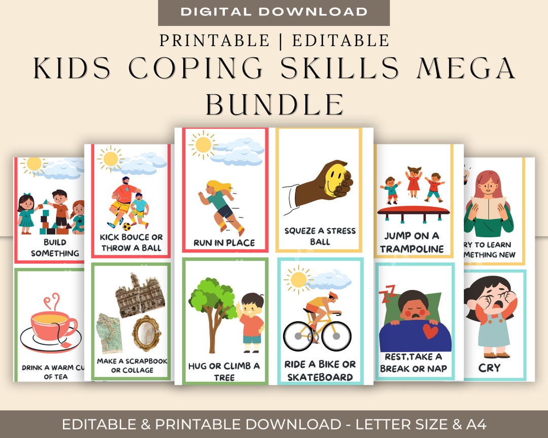 Kids Anxiety Toolbox Bundle: Calm Down Strategies & Worksheets (digital Download) - Etsy