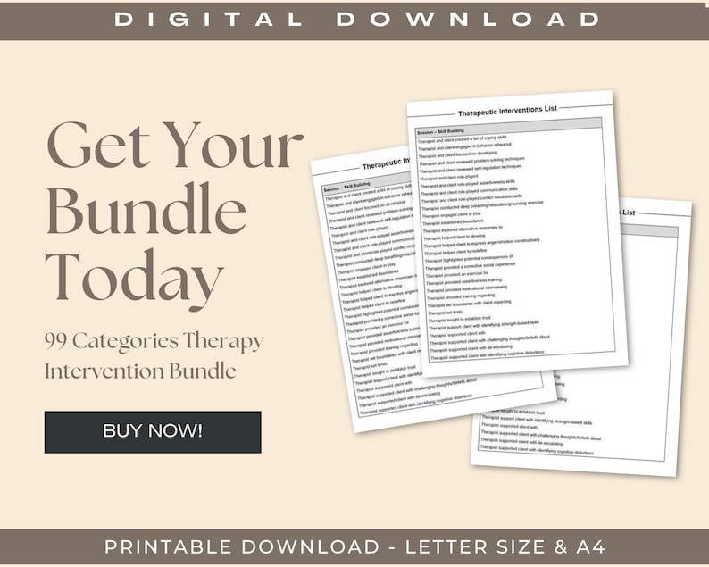 Therapeutic Interventions, Therapy Intervention List, Therapist Cheat ...