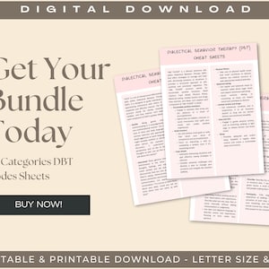 DBT Coping Skills Cards: Mental Health, BPD Therapy (digital Download ...