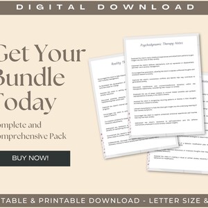 Child Therapy Bundle, Therapy Questions, Therapy Goals and Objectives ...