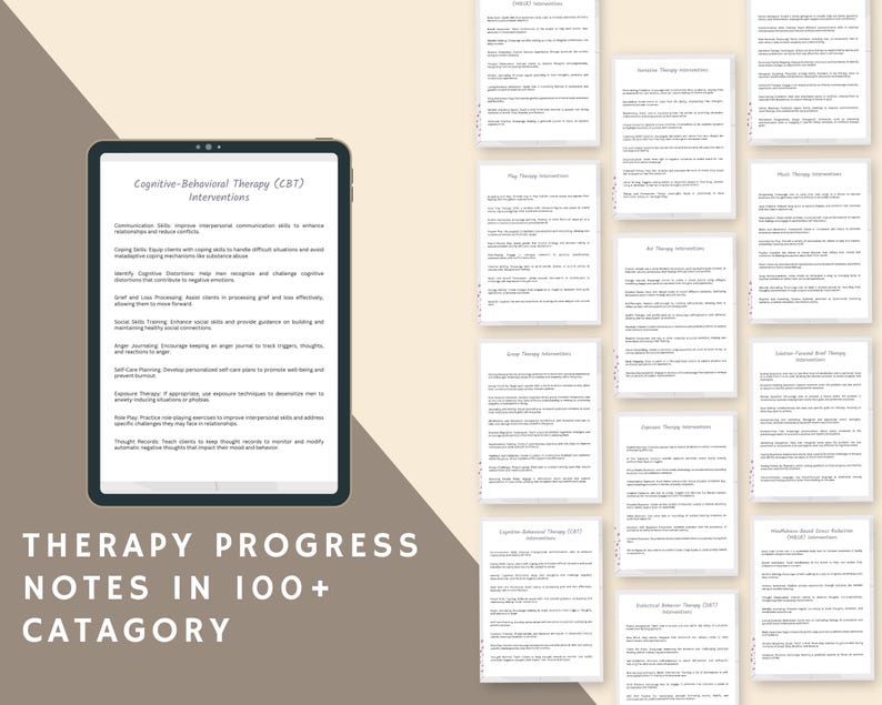Therapy Progress Notes MEGA BUNDLE | Therapy, Note, Therapist ...