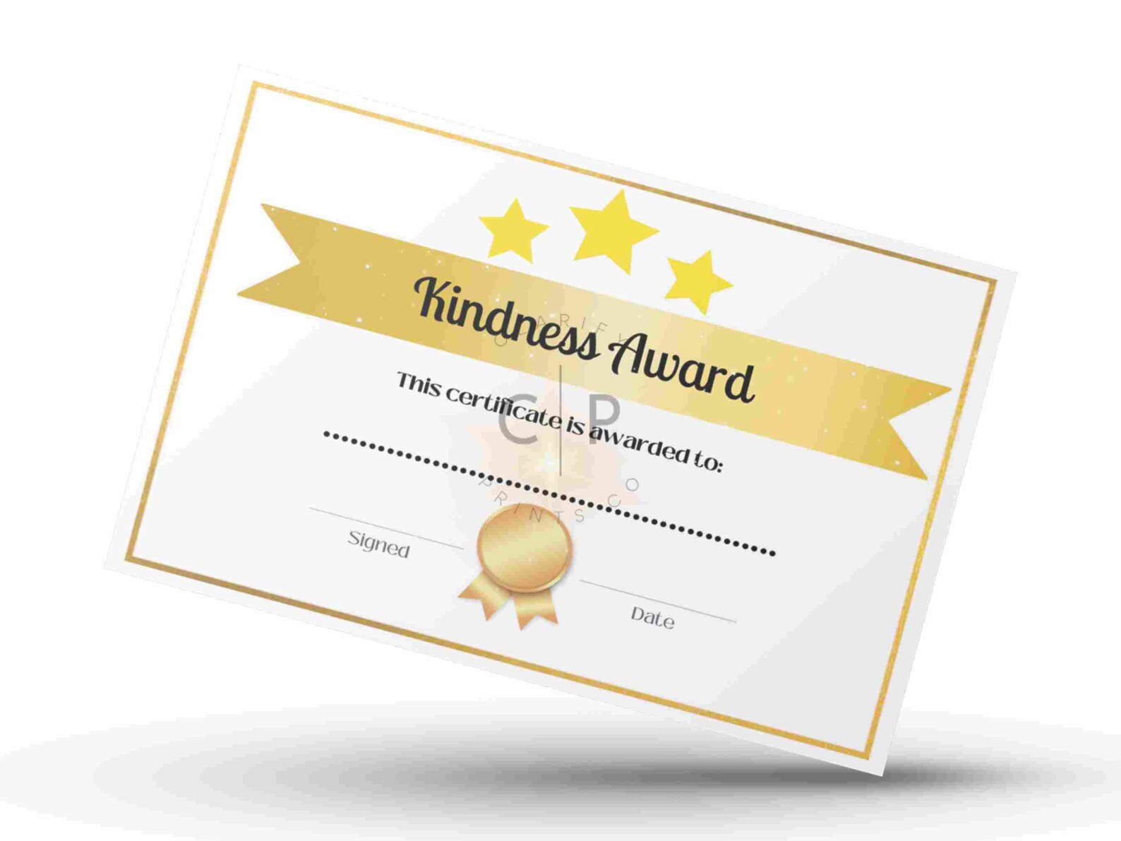 Kindness Award Certificate, PRINTABLE, Kids Certificate, Goals ...