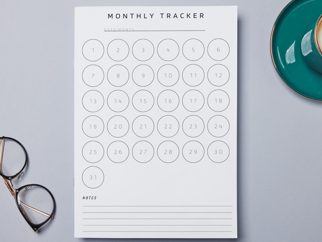 Minimal Universal Tracker in A4/US Letter With Notes, Printable Expense ...