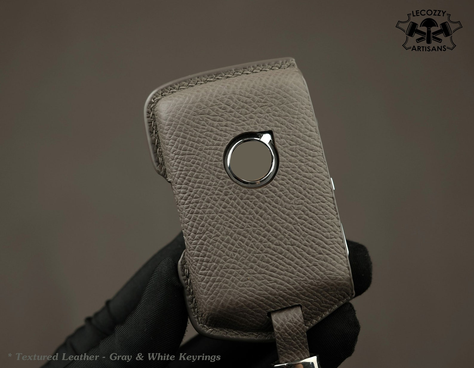 Personalized Volvo Leather Key Fob Cover, Volvo Series Key Fob Case ...