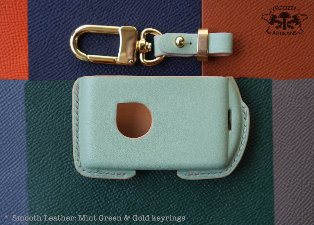 Personalized Volvo Leather Key Fob Cover, Volvo Remote Key Fob Case ...