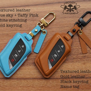 Custom Leather Key Fob Case Cover for Lexus, Lexus Series Keyless ...