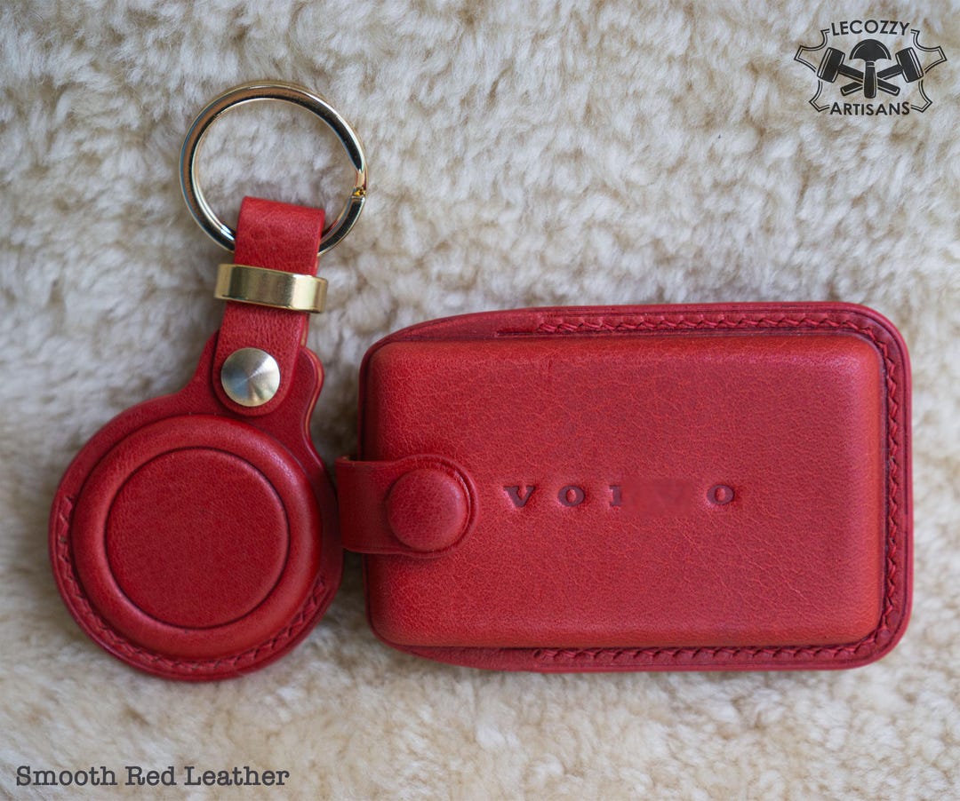 2024 2025 Volvo EX30 Leather Key Fob Cover, Volvo EX30 Remote Case ...
