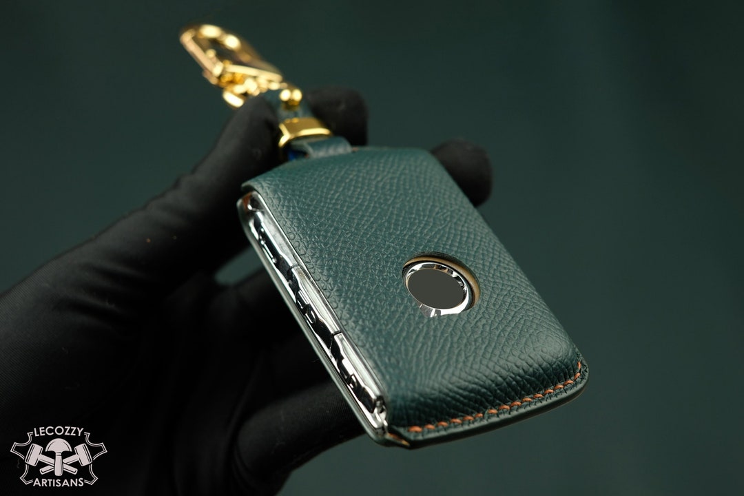 Personalized Volvo Leather Key Fob Cover, Volvo Series Key Fob Case ...