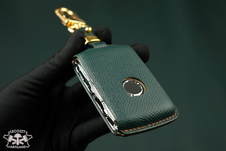 Personalized Volvo Leather Key Fob Cover, Volvo Remote Key Fob Case ...