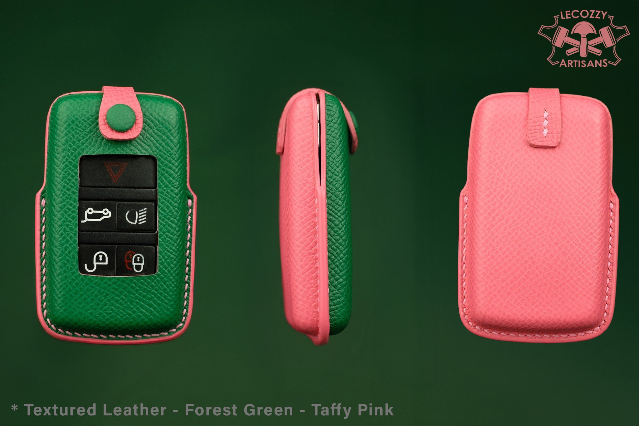 Land Rover Series Leather Key Fob Case Cover, Personalize Range Rover ...