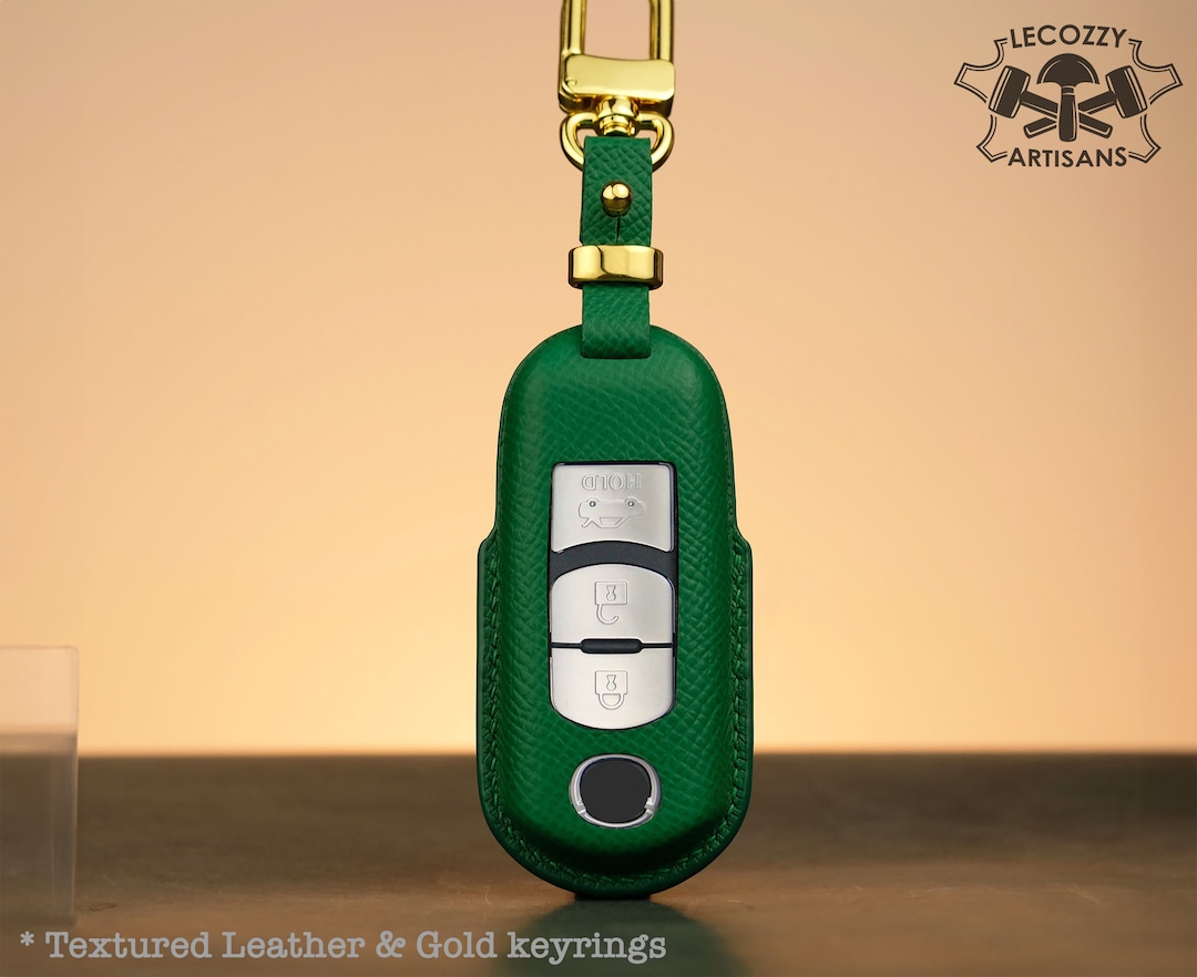 Mazda Leather Key Fob Cover, Custom Leather Keychain, Personalized ...