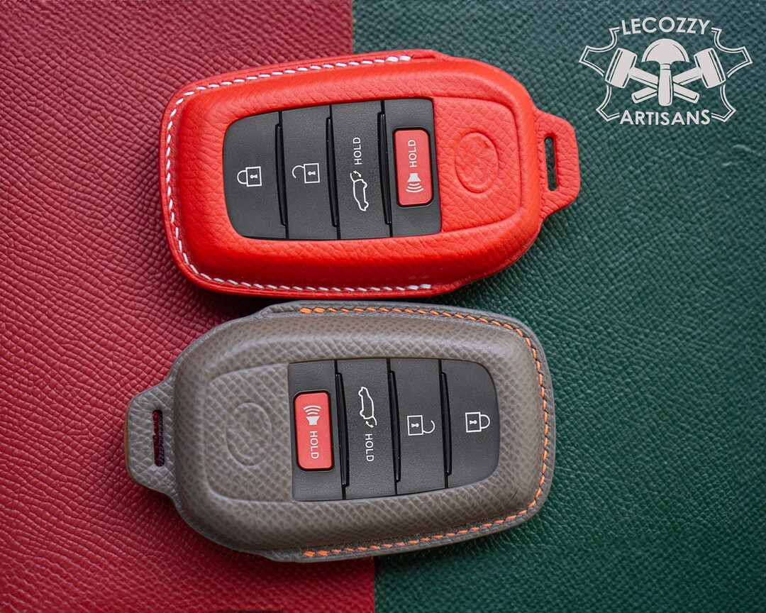 2022-2024 Toyota Sequoia Leather Key Fob Case Cover, Toyota Series Fob ...
