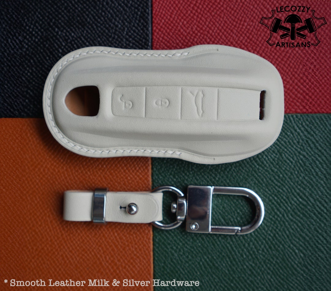 Custom Leather Case Cover for Porsche Key Fob, Porsche Remote Keyless ...