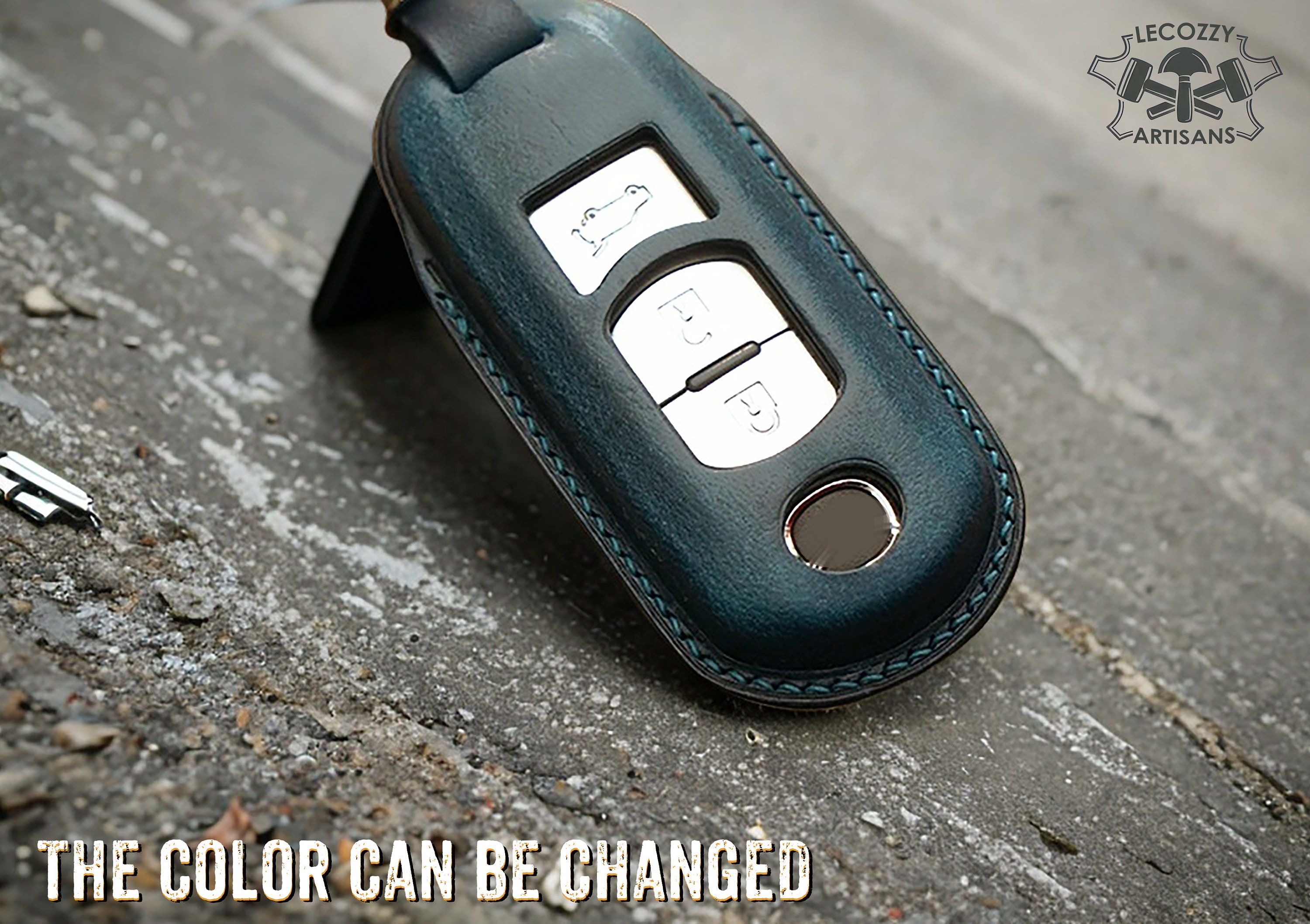 Mazda Leather Key Fob Cover Custom Leather Keychain - Etsy
