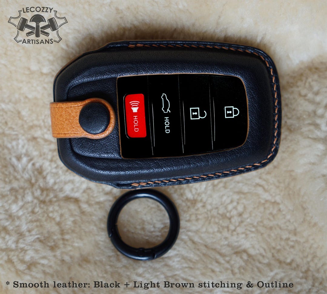 Custom Leather Key Fob Case for 2022-2025 Toyota Camry, Sequoia, and ...