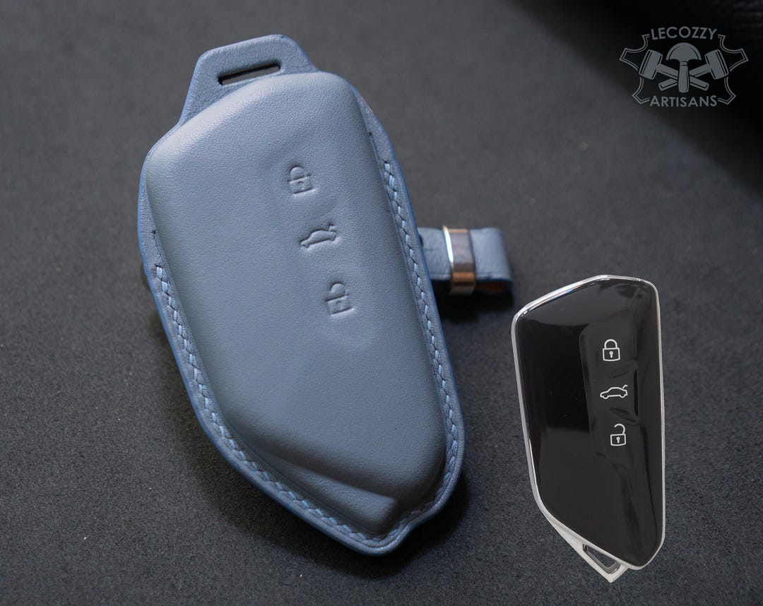Custom Leather Car Key Cover for Volkswagen Golf GTE, Compatible With ...