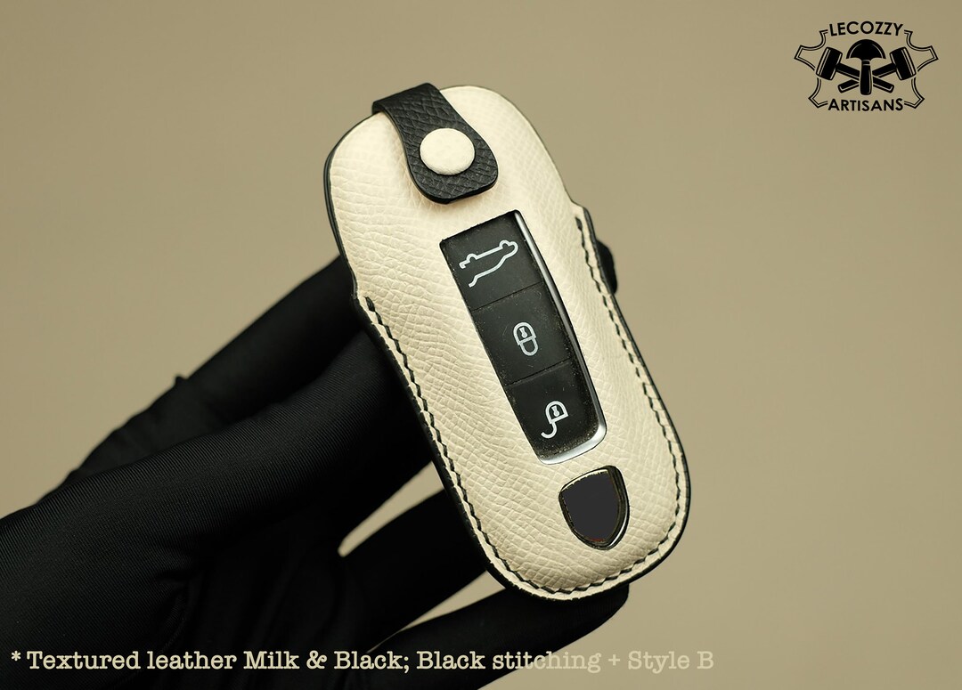 Custom Porsche Leather Key Cover, Porsche Series Remote Keyless Case ...