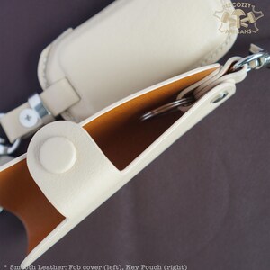 Custom Leather Key Pouch With Metal Ring, House Keys Motor Keys Cabinet ...