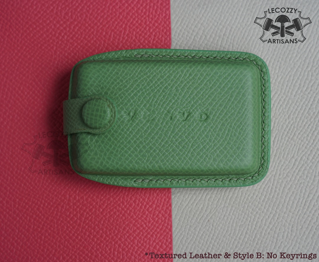 Volvo EX30 EX90 Leather Key Fob Cover, Custom Volvo Remote Keyless Case ...