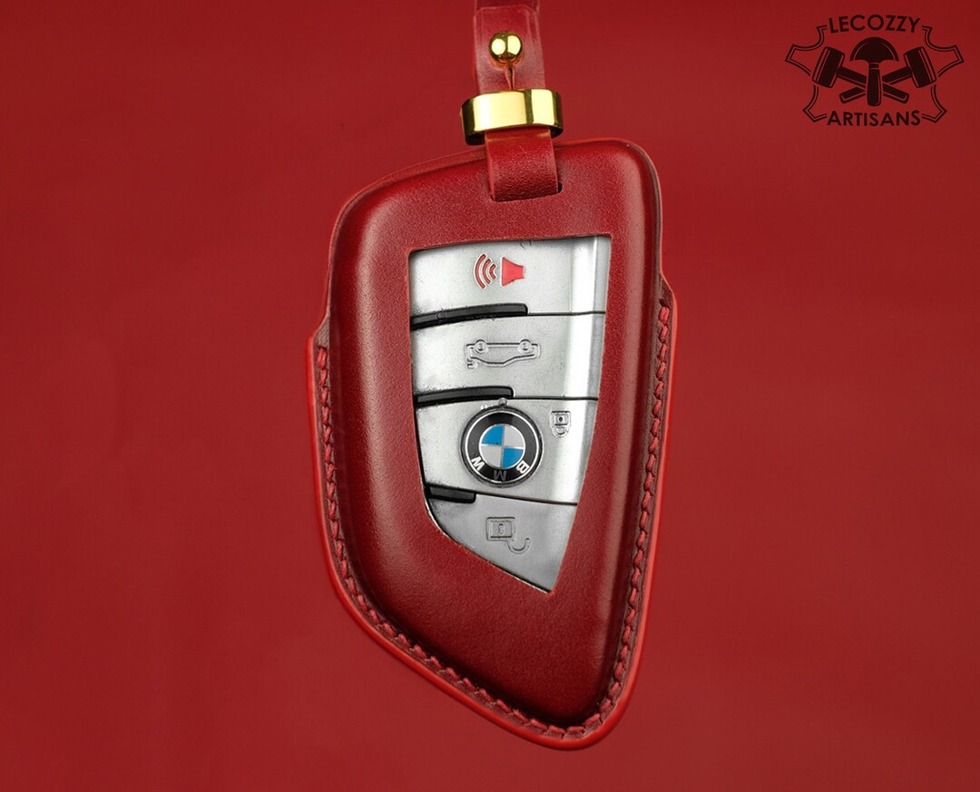 Custom Bmw Leather Key Fob Cover, Bmw Series Key Fob Case, F98 X4M LCI ...