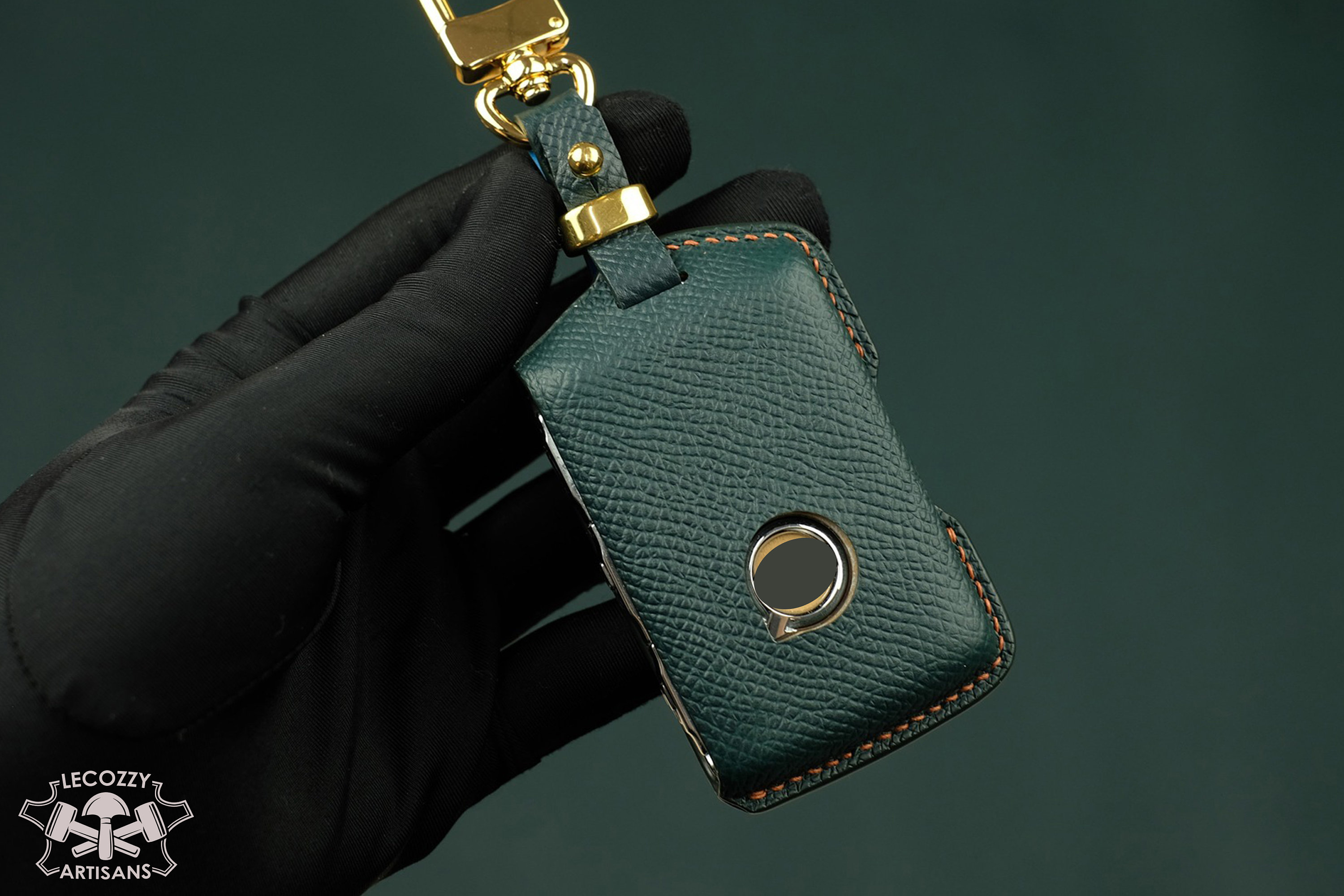 Personalized Volvo Leather Key Fob Cover, Volvo Series Key Fob Case ...