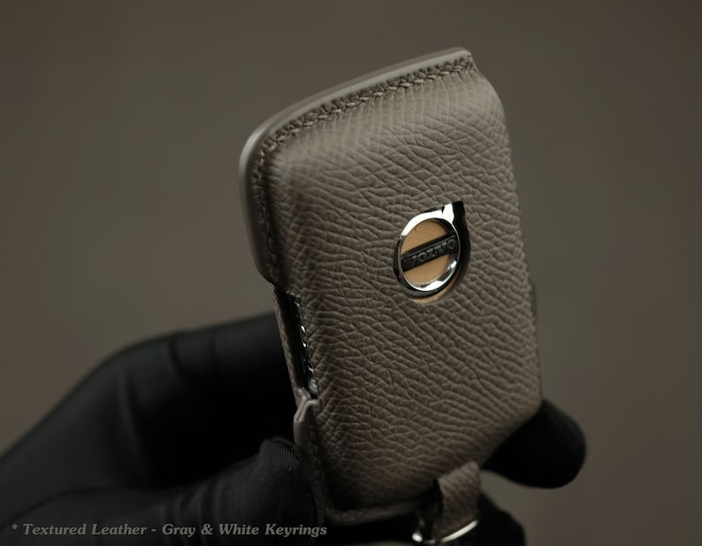 Personalized Volvo Leather Key Fob Cover, Volvo Series Key Fob Case ...