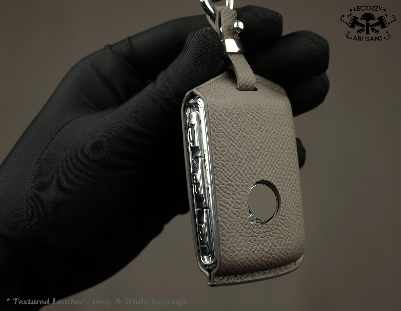 Personalized Volvo Leather Key Fob Cover, Volvo Remote Key Fob Case ...