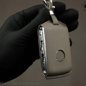 Personalized Volvo Leather Key Fob Cover, Volvo Series Key Fob Case ...