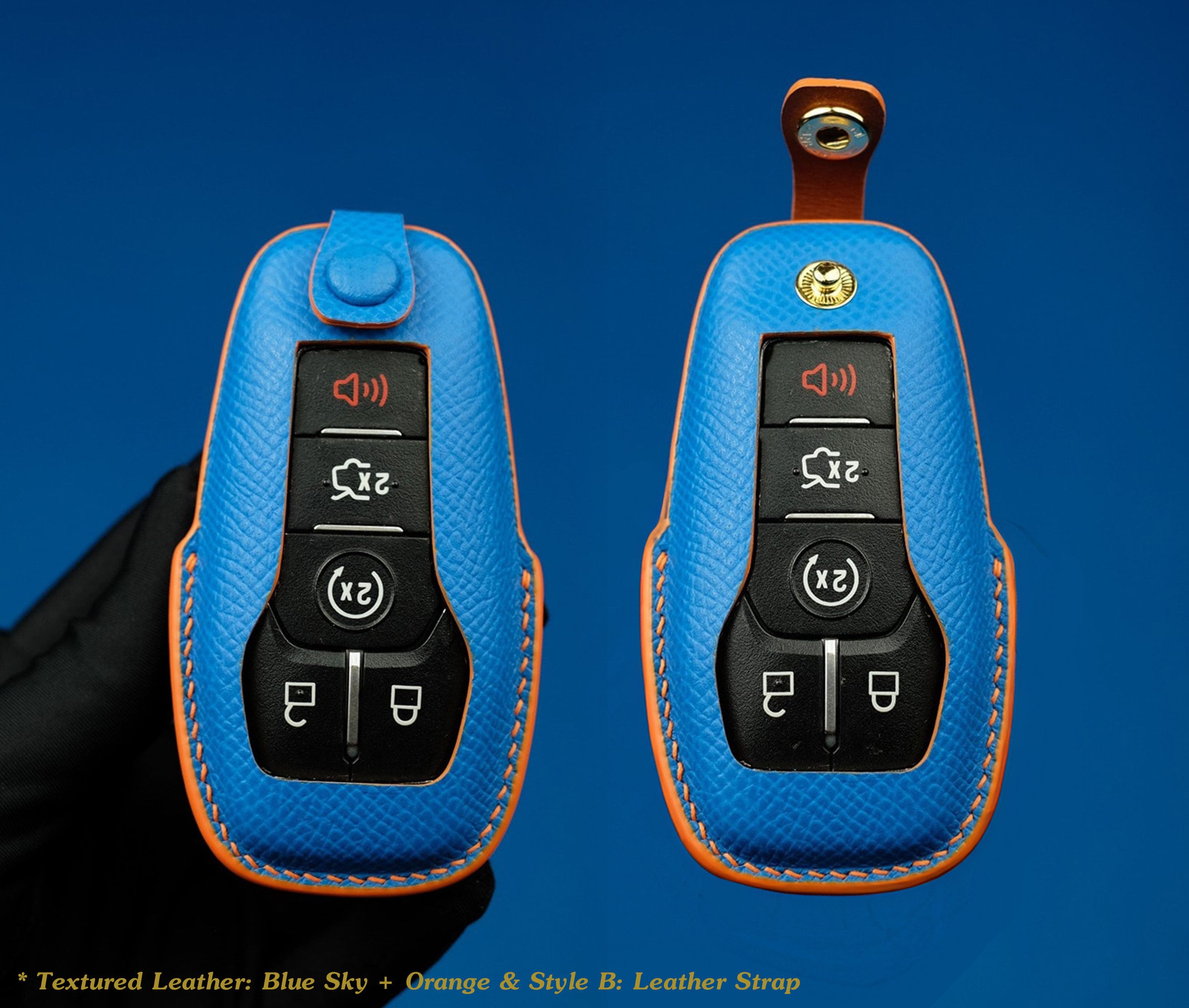 Custom Ford Leather Key Fob Cover, Ford F-series Key Fob Case, Ford F ...