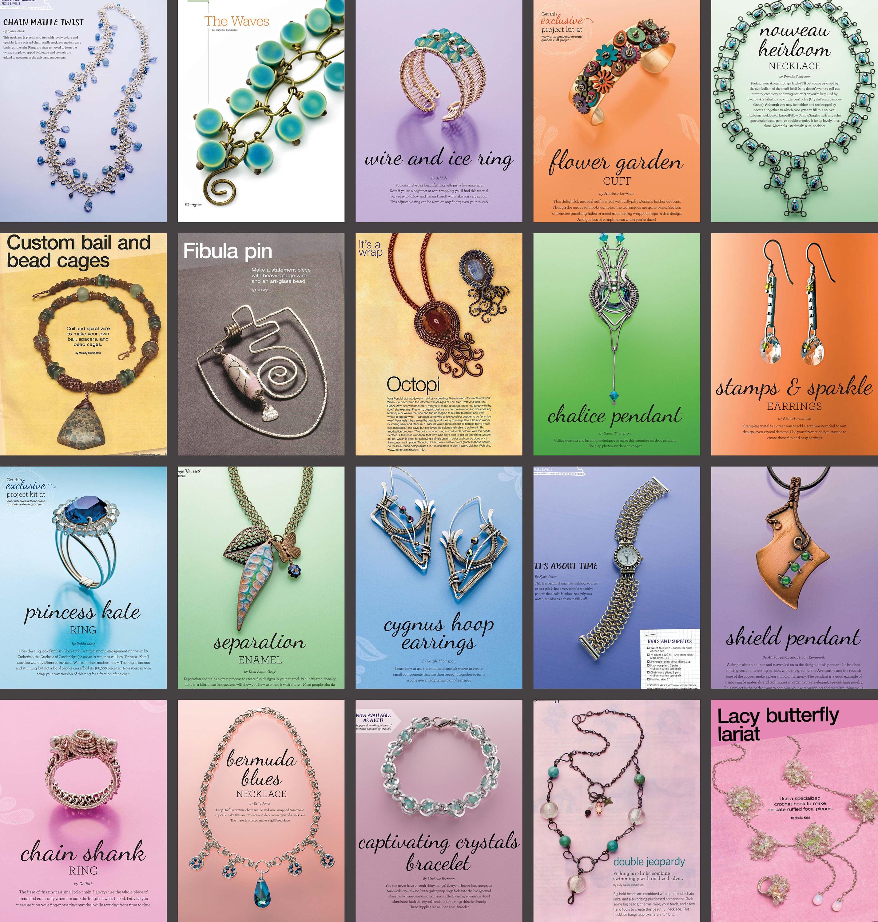 60 Wire Jewelry Making Magazines, Books, and Patterns Archive PDF | DIY ...