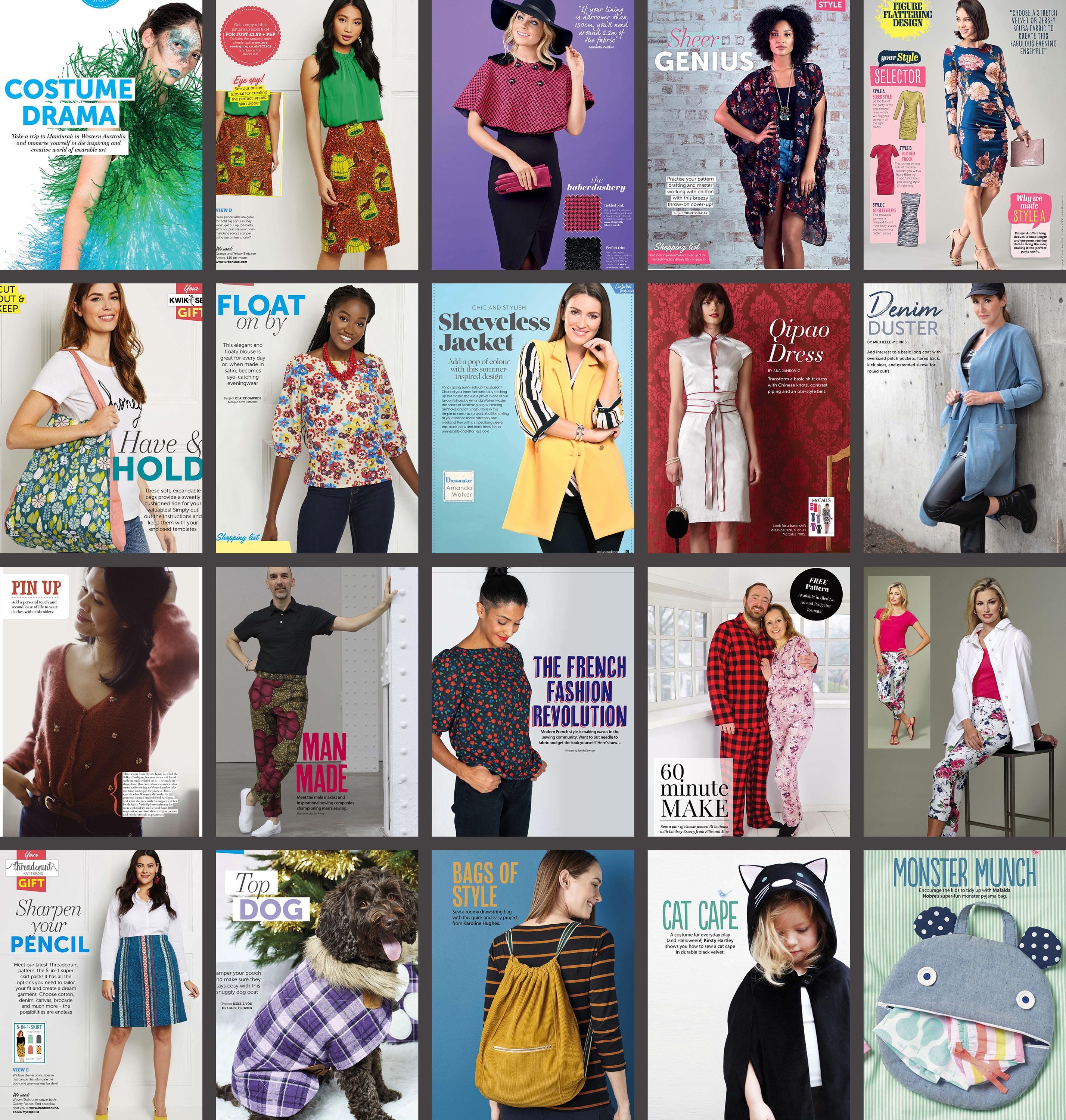 630 Sewing Magazines & Patterns Archive: DIY Tutorials (digital ...