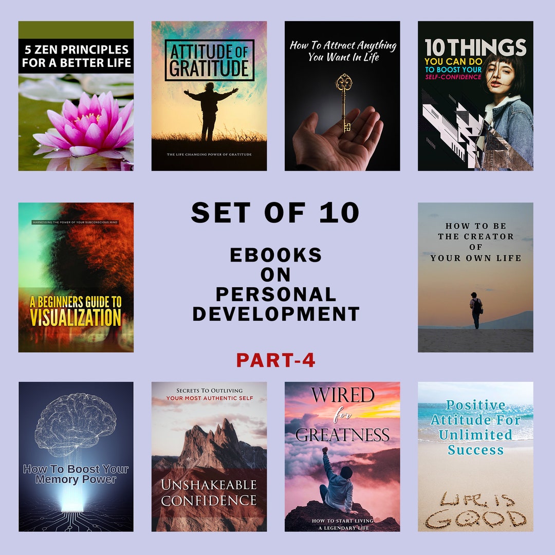 Set of 10 Personal Development PDF Ebooks PART-4, Self-improvement ...