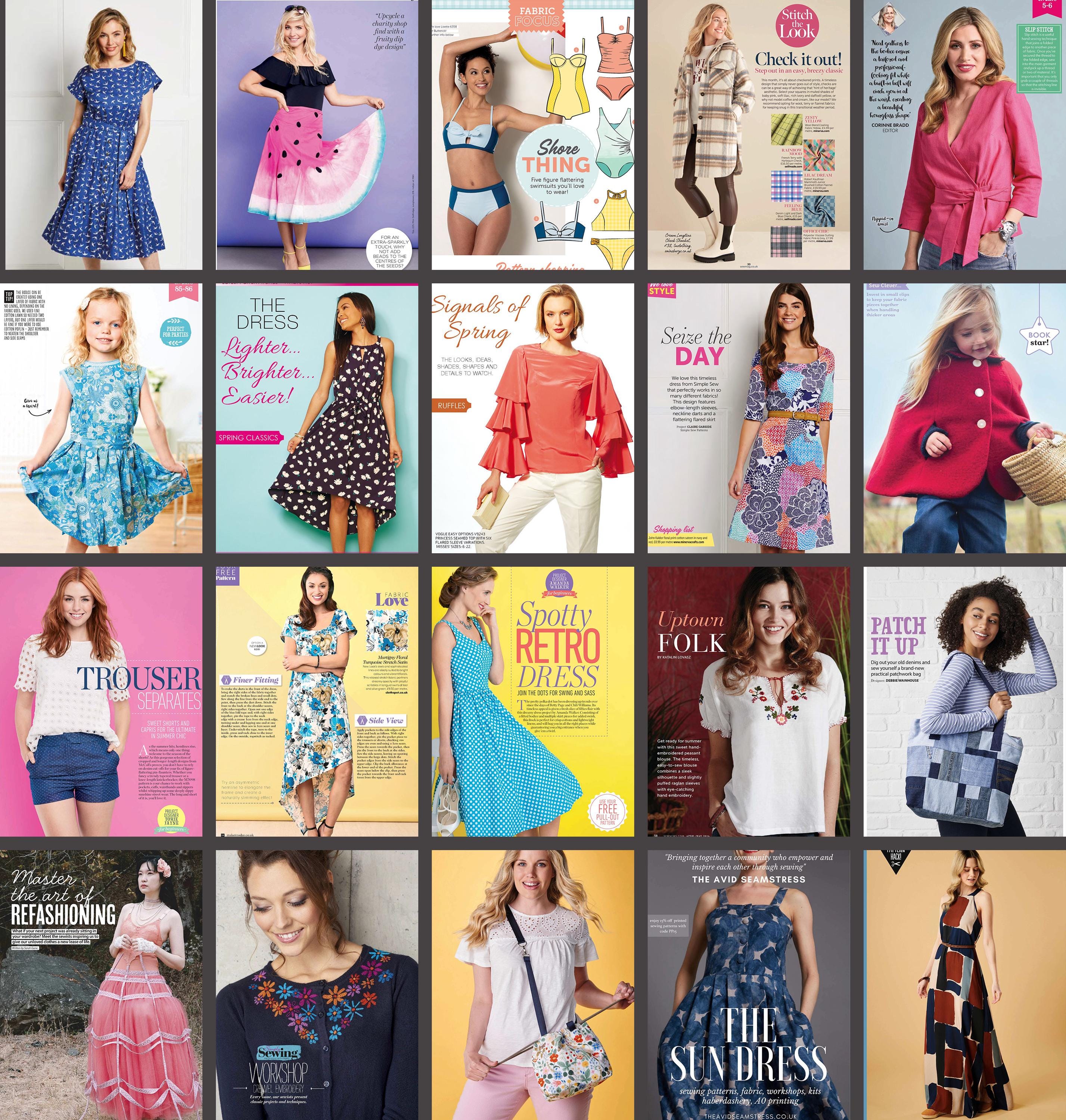 630 Sewing Magazines & Patterns Archive: DIY Tutorials (digital ...