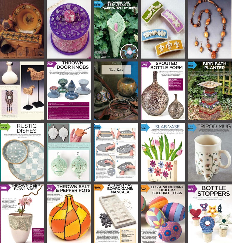 100+ Clay Craft & Polymer Clay Magazine, Books, Archive Collection (PDF ...