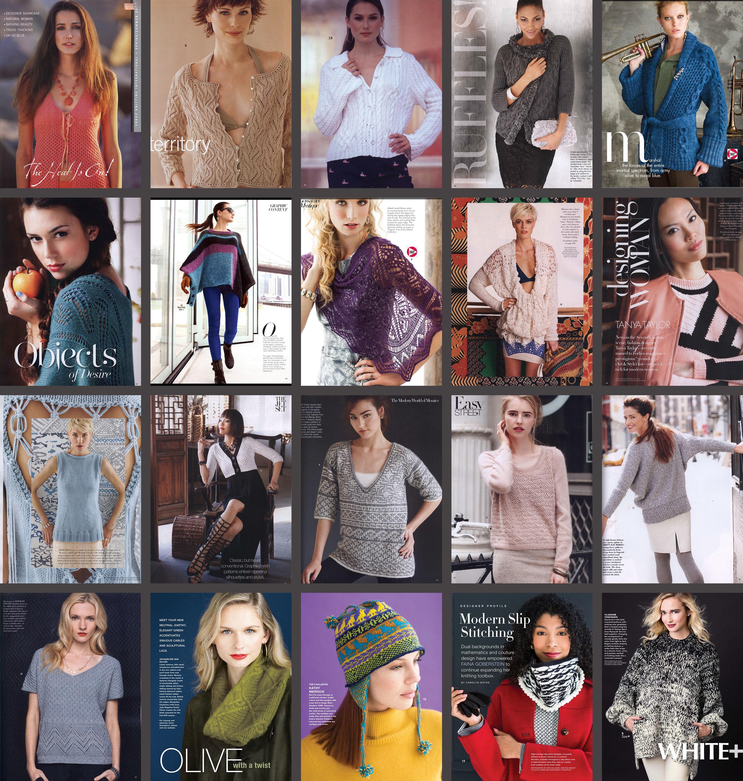 153 Vogue Knitting Magazines Pattern Archive Collection PDF | DIY Knit ...