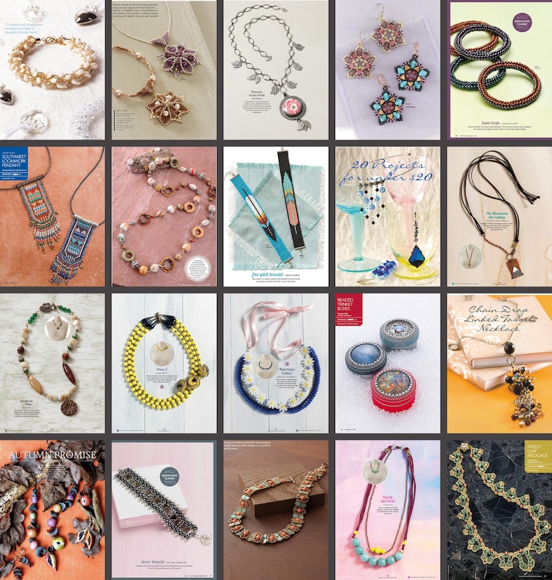 850+ Beading & Jewelry Making Magazines, Books, Patterns Archive ...