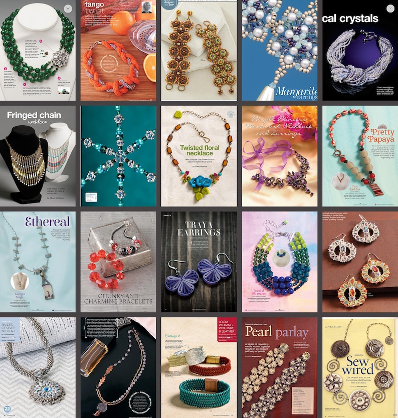 850+ Beading & Jewelry Making Magazines, Books, Patterns Archive ...