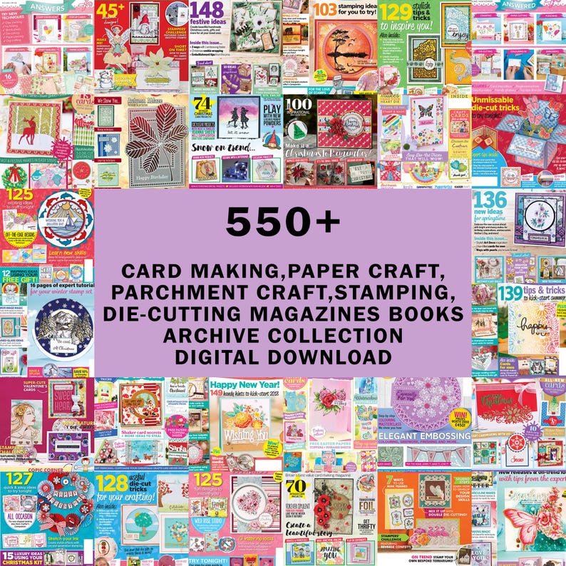 550+ Card Making, Papercraft, Parchment Craft, Stamping & Die-cutting ...