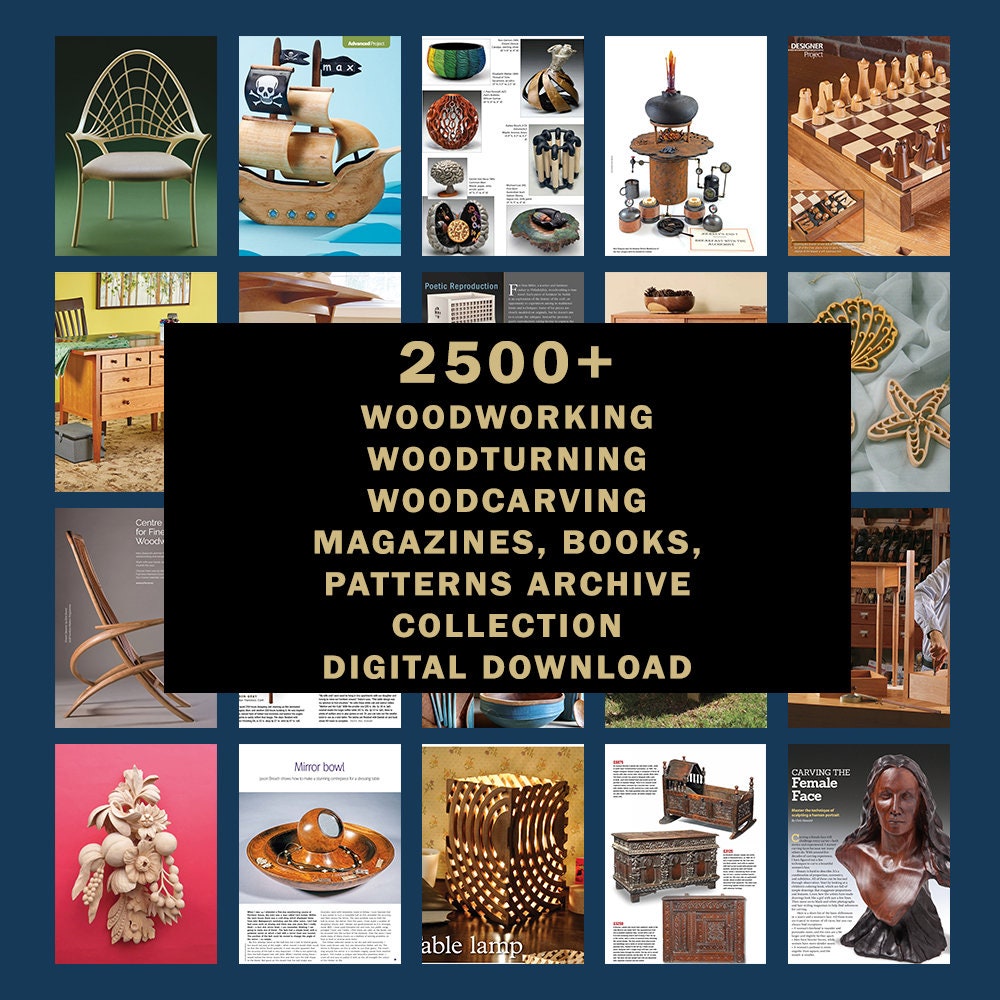 2500 Woodworking, Woodturning, Woodcarving, Woodcraft Magazines, Books ...