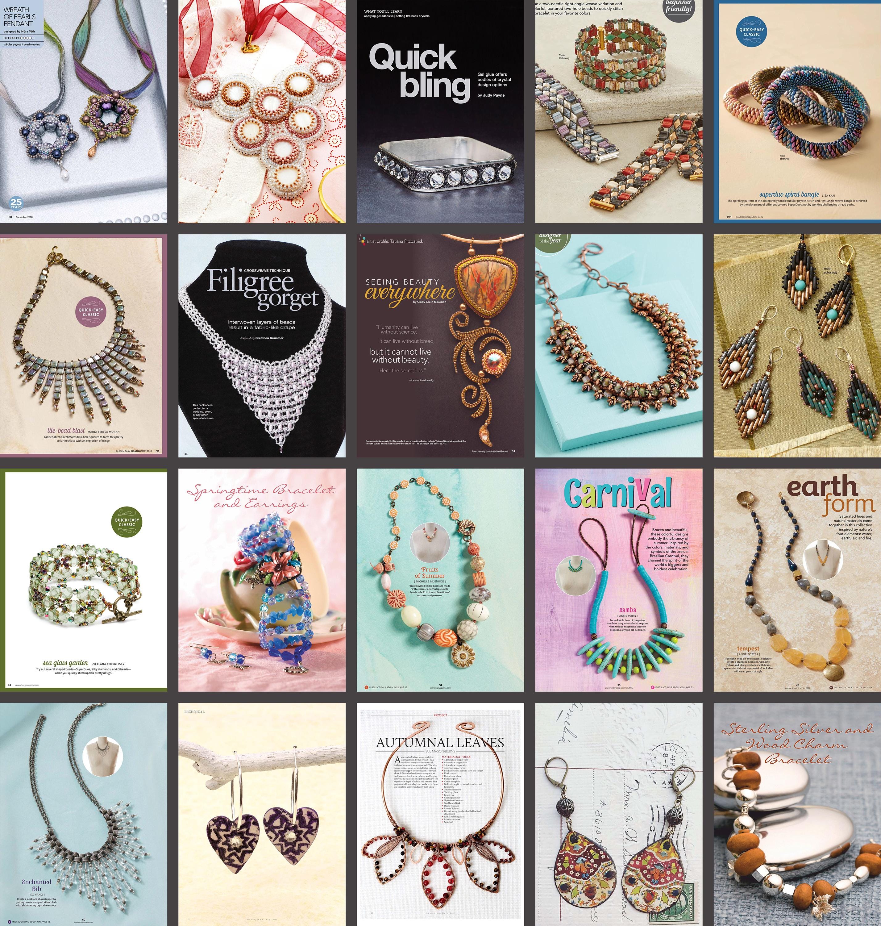 850+ Beading & Jewelry Making Magazines, Books, Patterns Archive ...