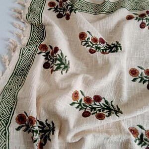 Sofa Décor Room Décor Handmade Throw Handblock Print Throw Soft Cotton ...