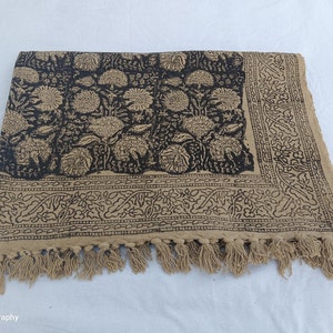 The Perfect Vintage Inspired Throw Handmade Throw Handblock Print Throw ...