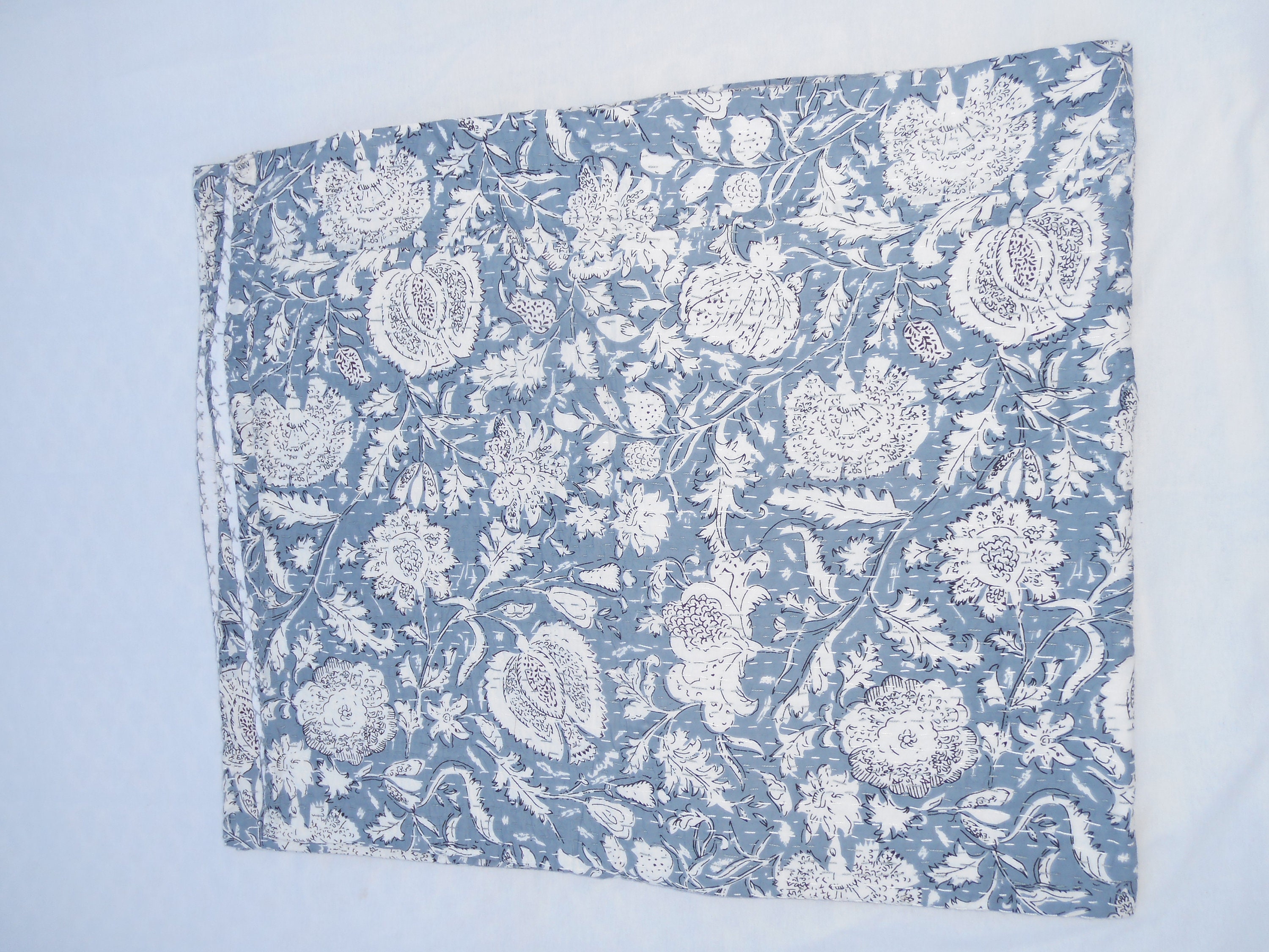 Indian Throws And Bedspreads Ethnic Crafts Grey - Queen Size (90x108 ...