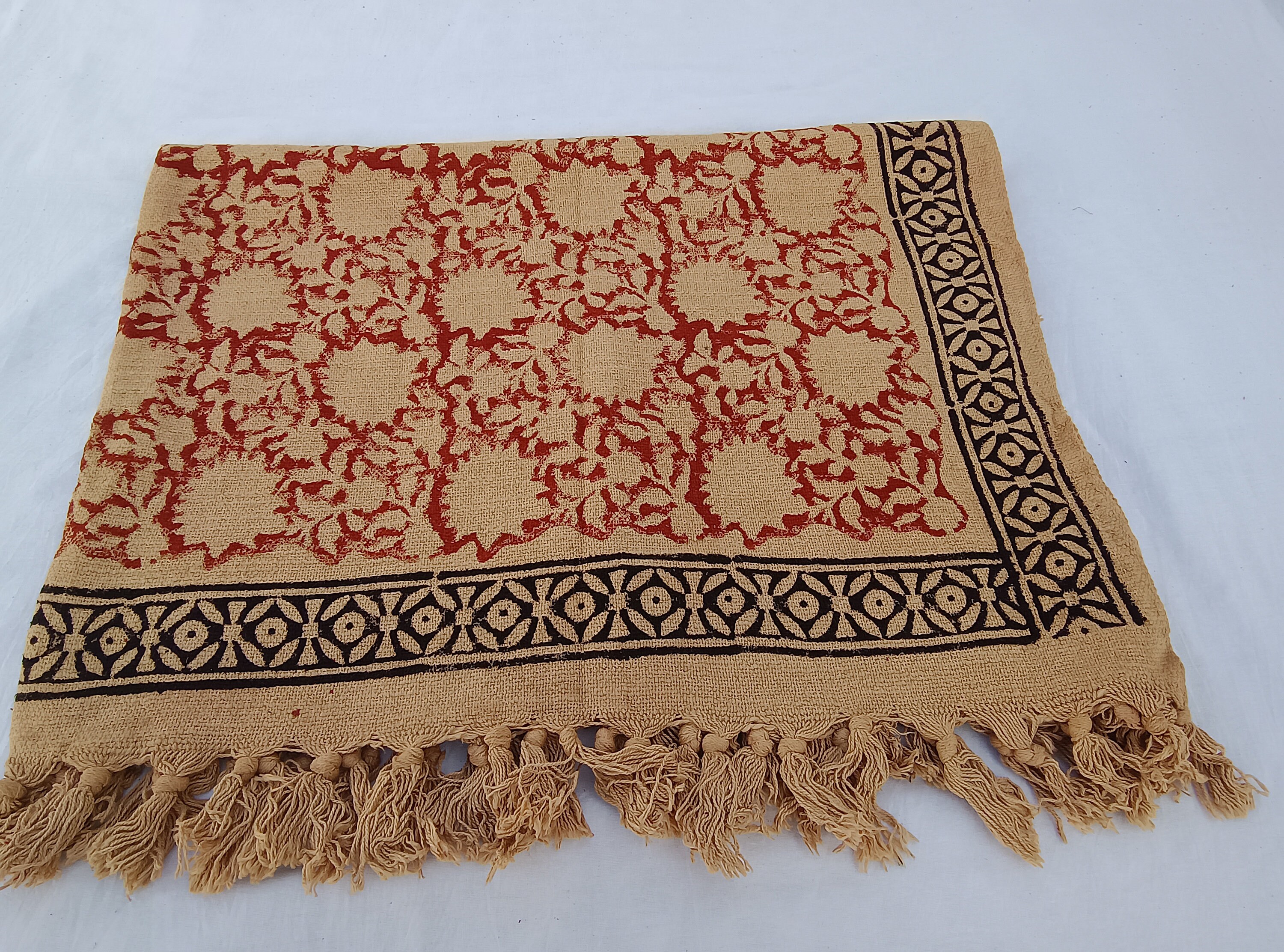 Handmade Throw Handblock Print Throw Soft Cotton Throw Blanket Sofa ...