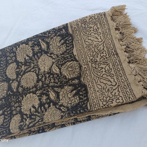 The Perfect Vintage Inspired Throw Handmade Throw Handblock Print Throw ...