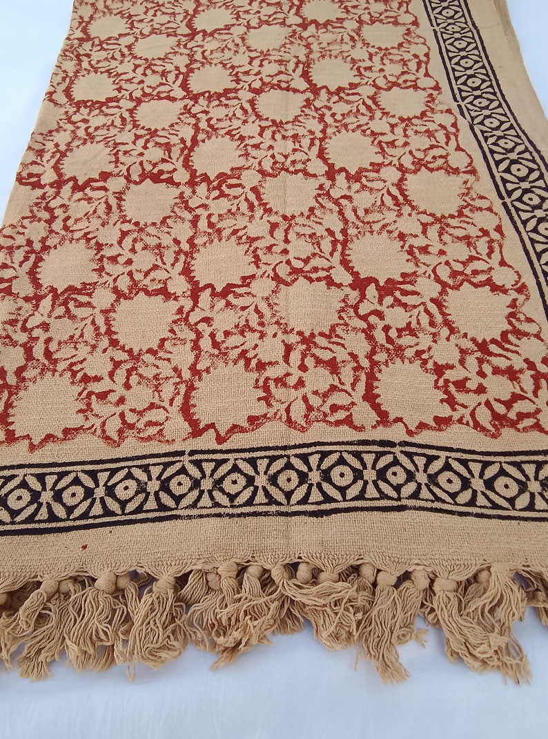 Handmade Throw Handblock Print Throw Soft Cotton Throw Blanket Sofa ...